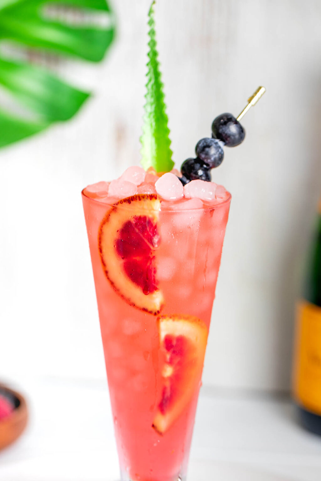 Blueberry Champagne Cocktail - Mixop