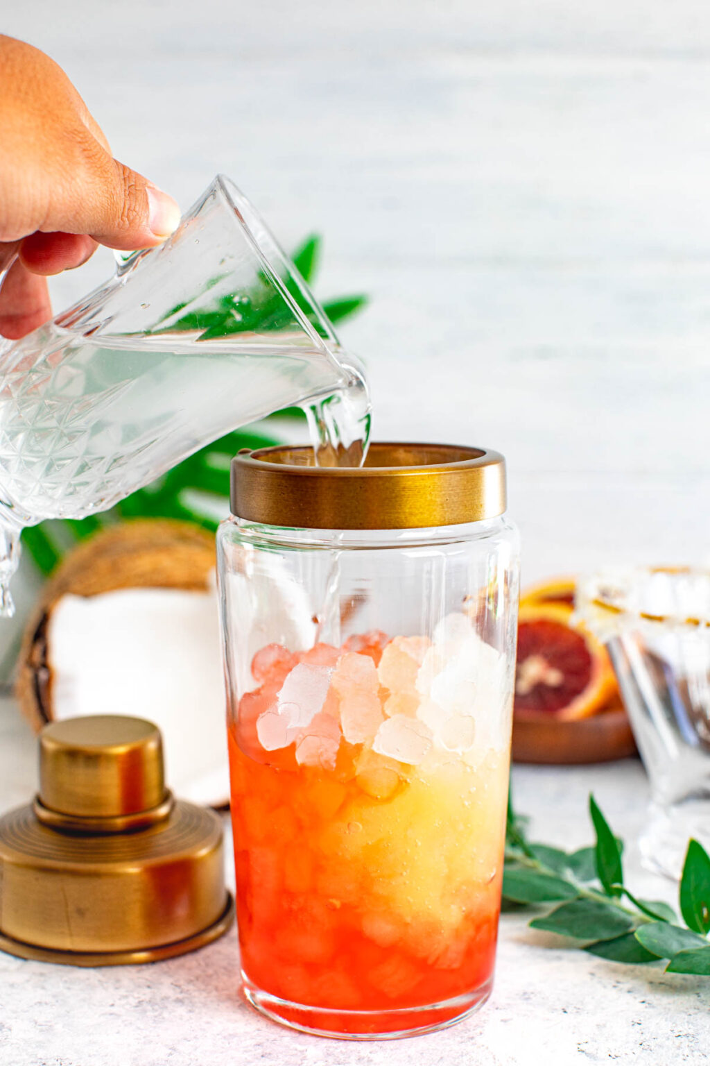 Coconut Blood Orange Cocktail - Mixop