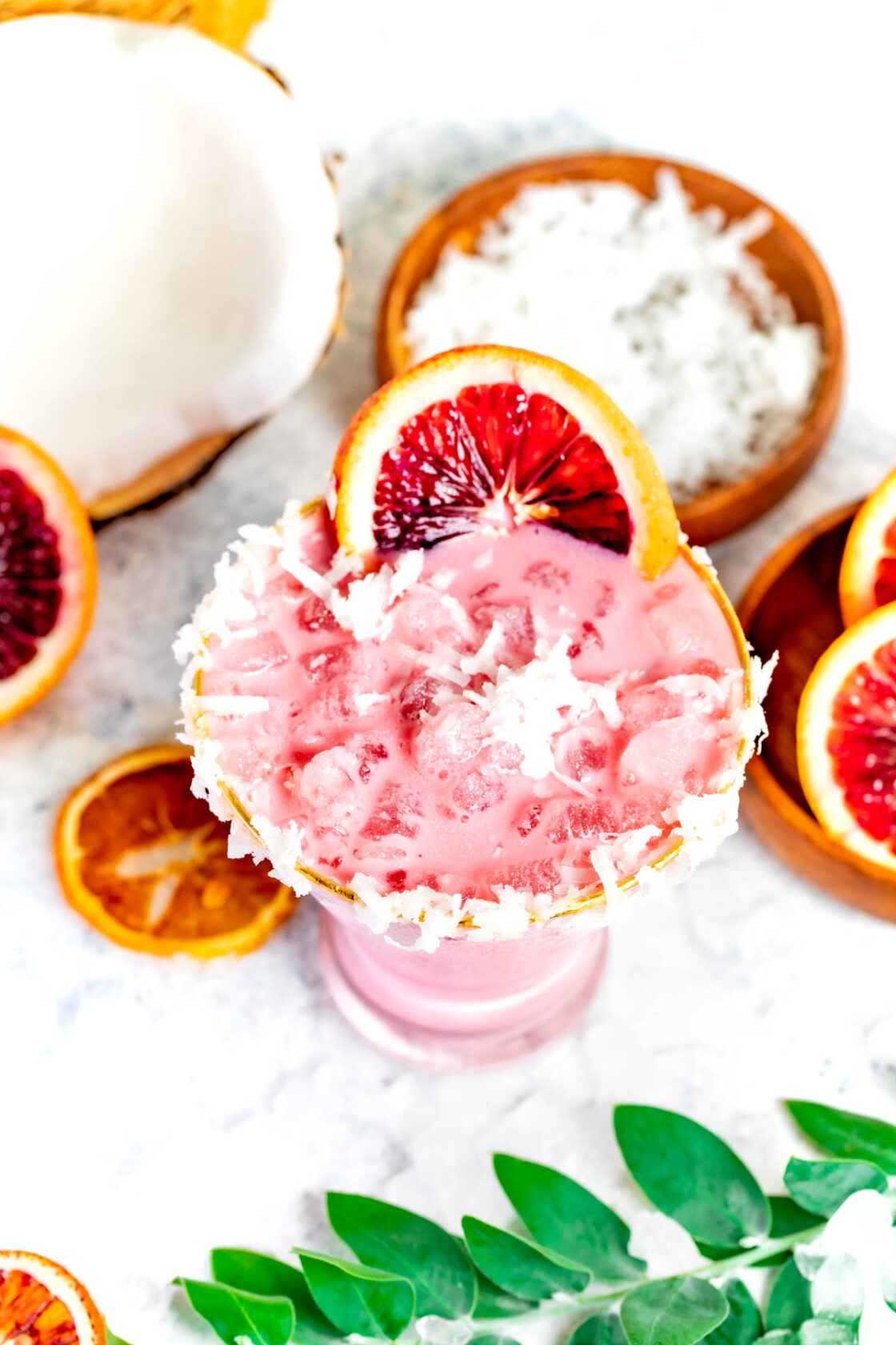 Coconut Blood Orange Cocktail - Mixop